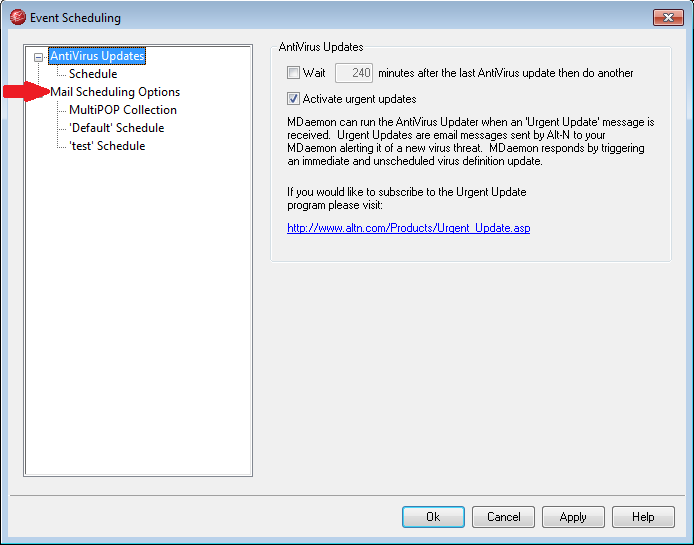 How to set up a custom queue and schedule in MDaemon