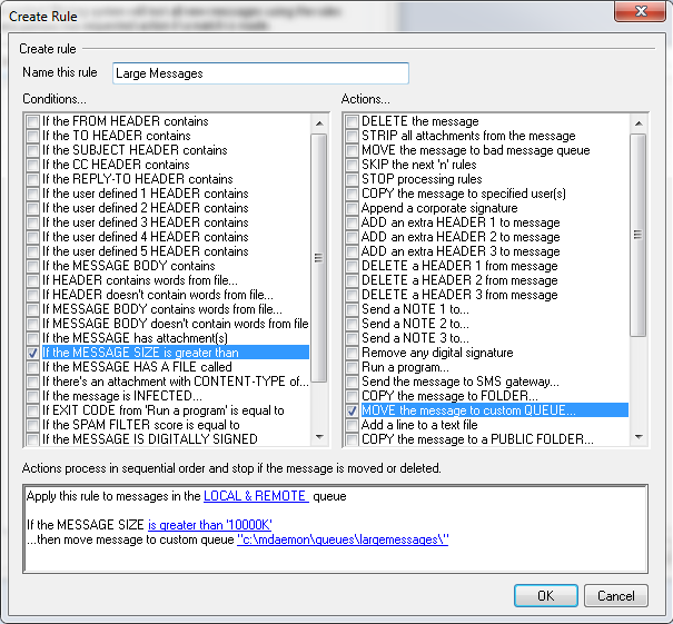 How to set up a custom queue and schedule in MDaemon
